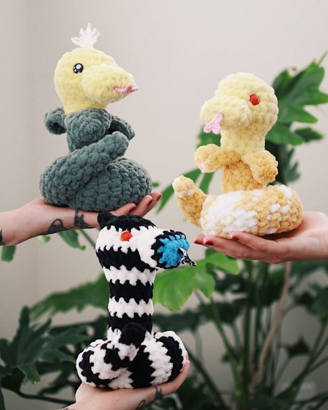 Banana Snake, Corn Snake, Sandworm Crochet PDF Pattern 3-in-1 ...