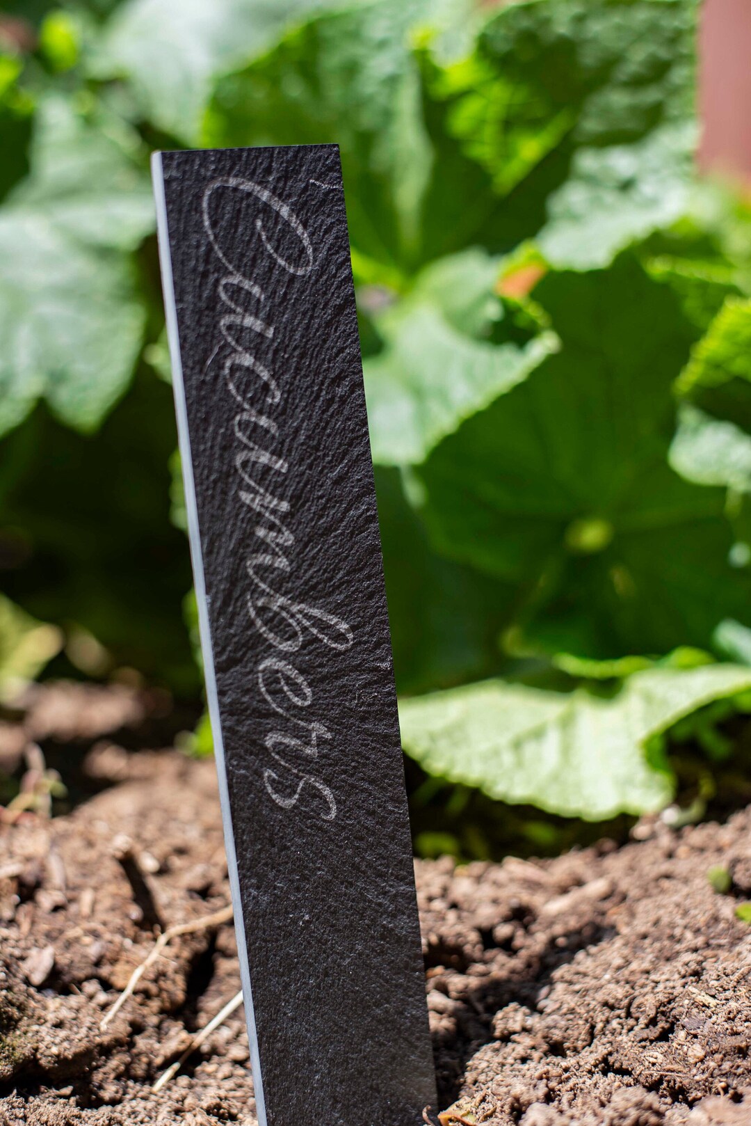Large Natural Slate Marker for Indoor/outdoor Gardens - Personalized ...