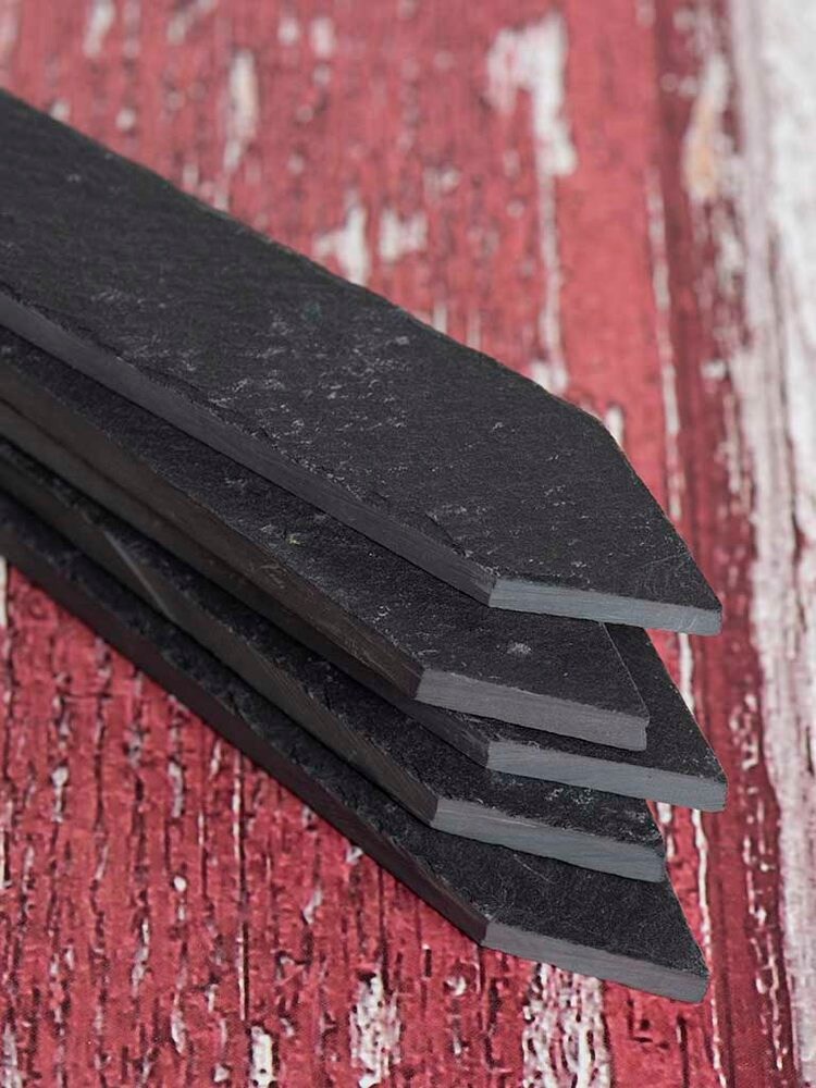 Set of 5 Natural Slate Herb Markers - Engraved on Slate - Weather ...