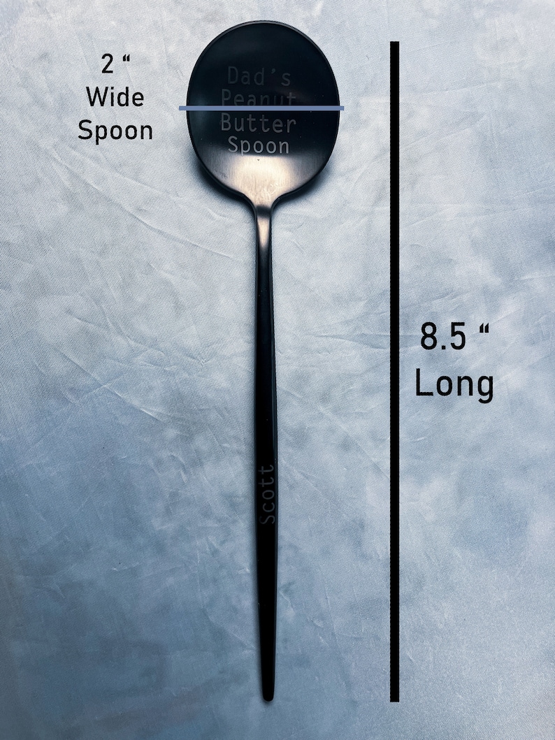 Spoonful of Joy: Personalized Engraved Black Peanut Butter Spoon ...