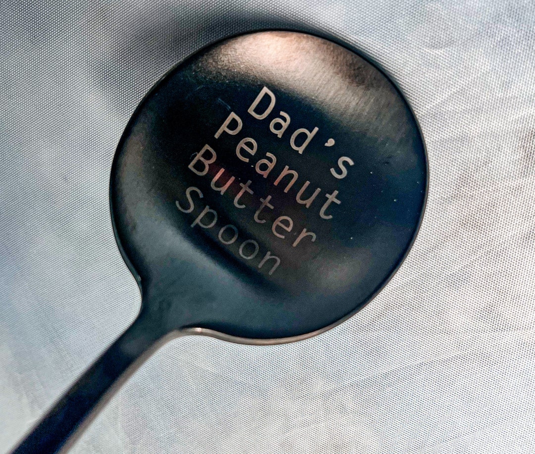 Spoonful of Joy: Personalized Engraved Black Peanut Butter Spoon ...