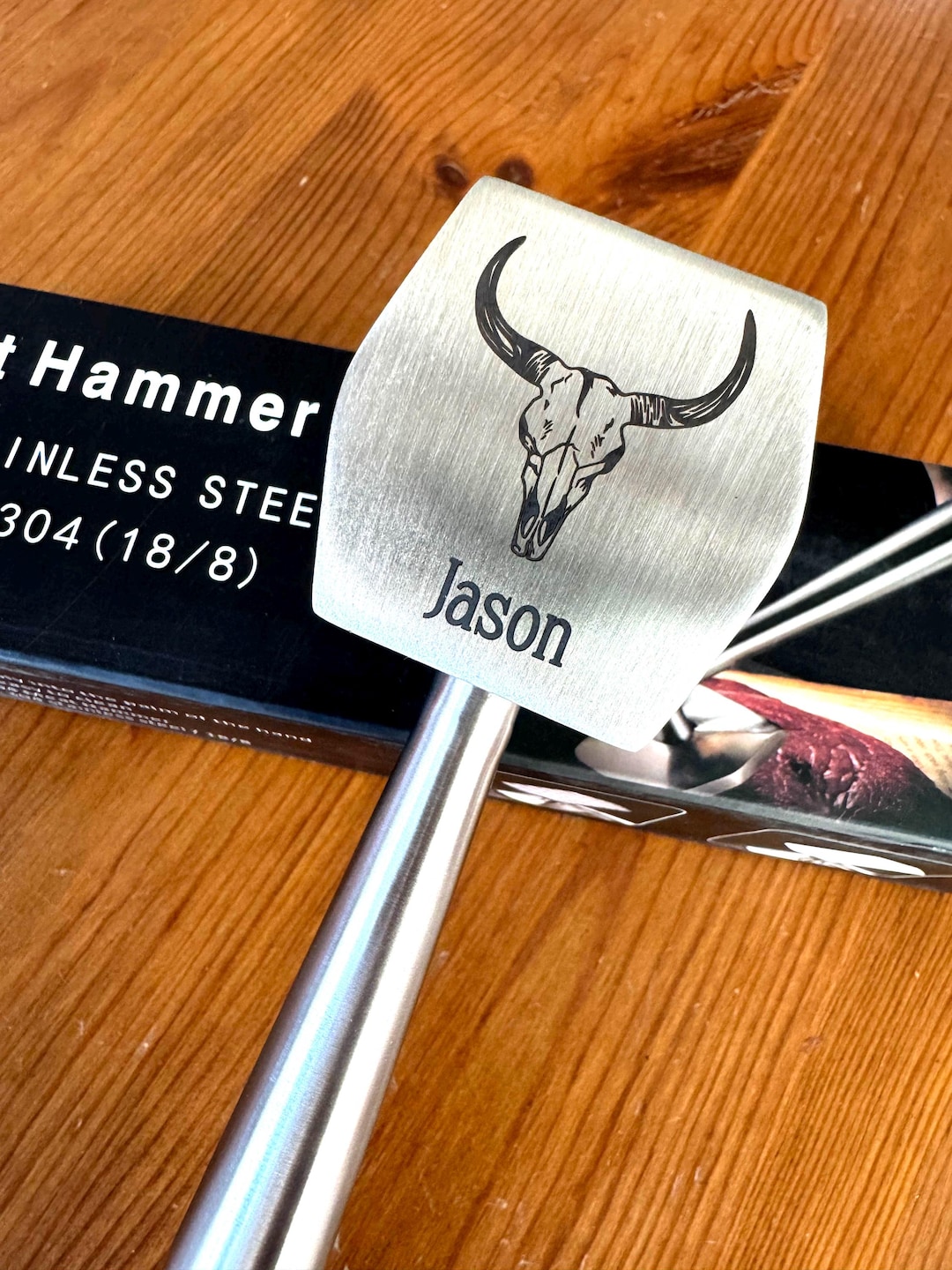Personalized Stainless Steel Meat Tenderizer – Custom Engraved With ...