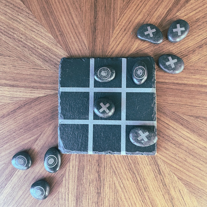 Rock Tic Tac Toe - Etsy