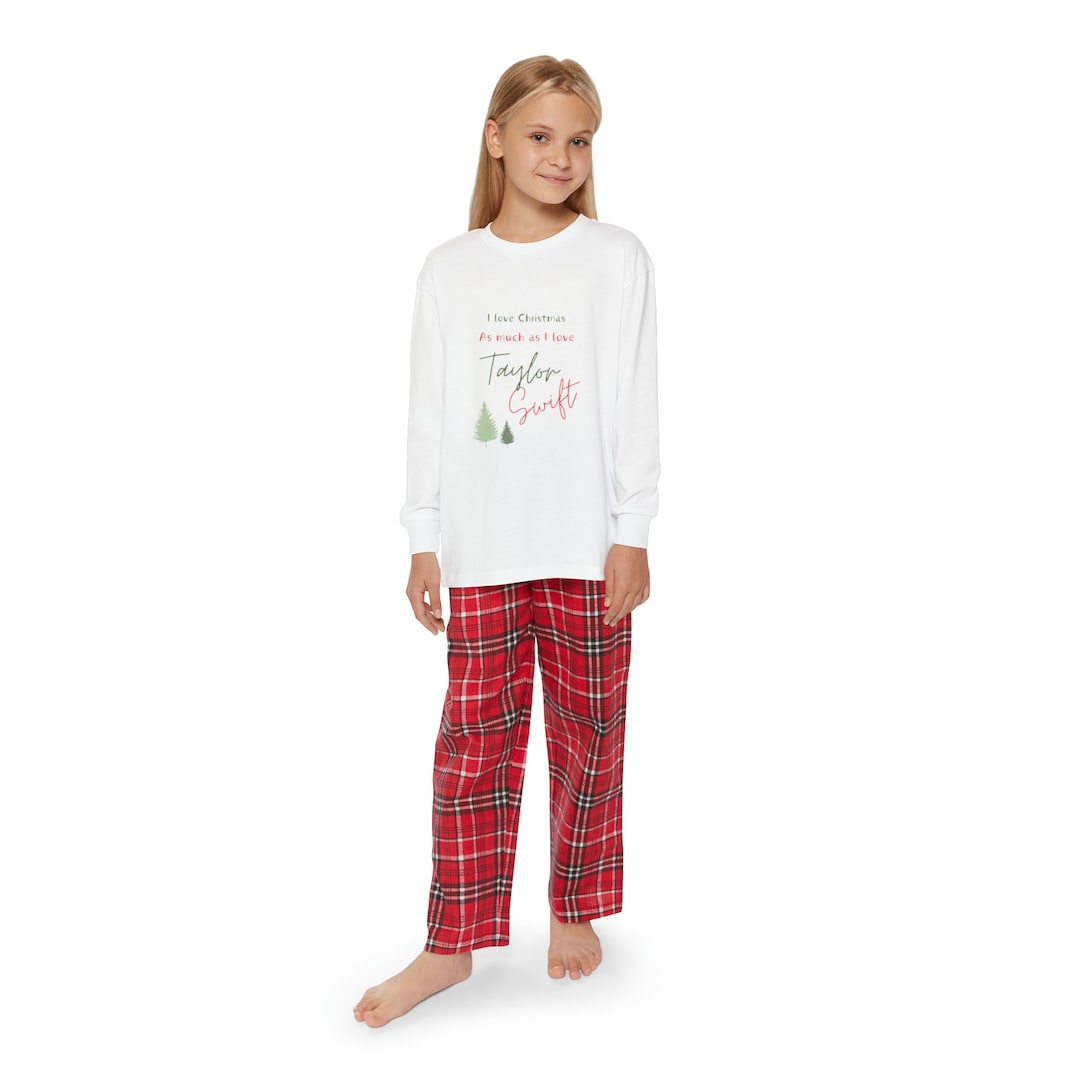 Kids Taylor Swift Long Sleeve Holiday Outfit PJ Set - Etsy
