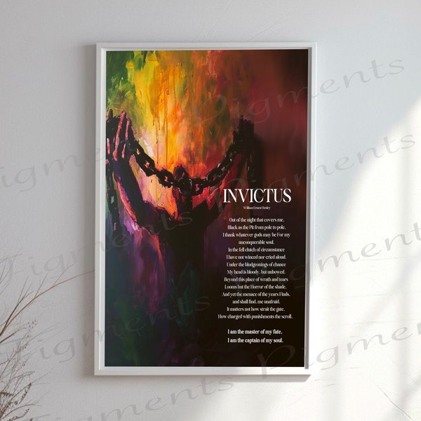 Invictus Poem - Etsy