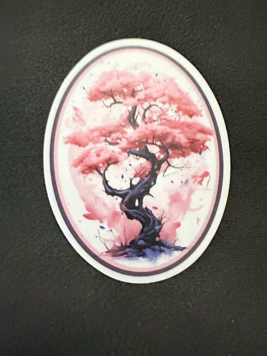 Cherry Blossom Tree Sakura Tree Sticker Laptop Sticker Water Bottle ...