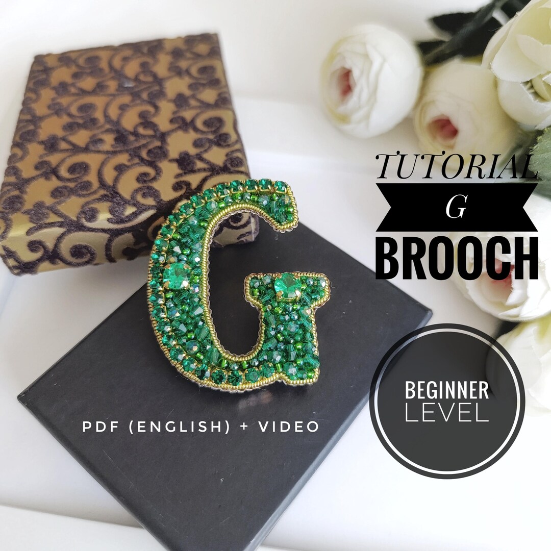 Letter G Brooch Tutorial, Beginner Letter Tutorial, Initial Tutorial ...
