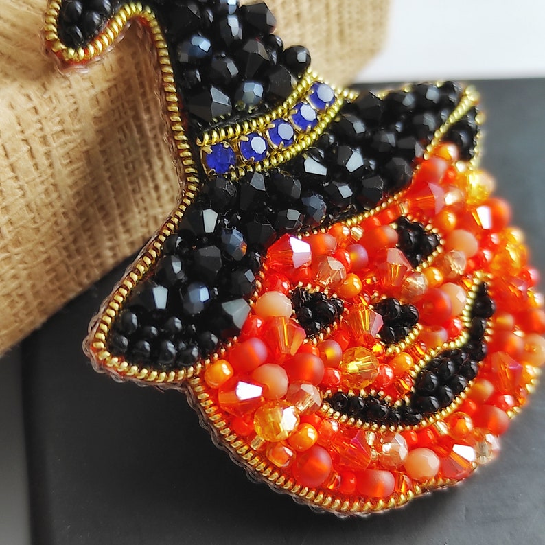Tutorial Halloween Scary Pumpkin Pin, PDF Tutorial Ghost Pumpkin ...