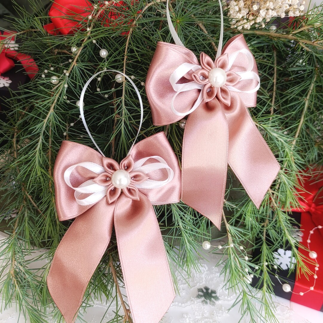 Pink Bows For Christmas Tree