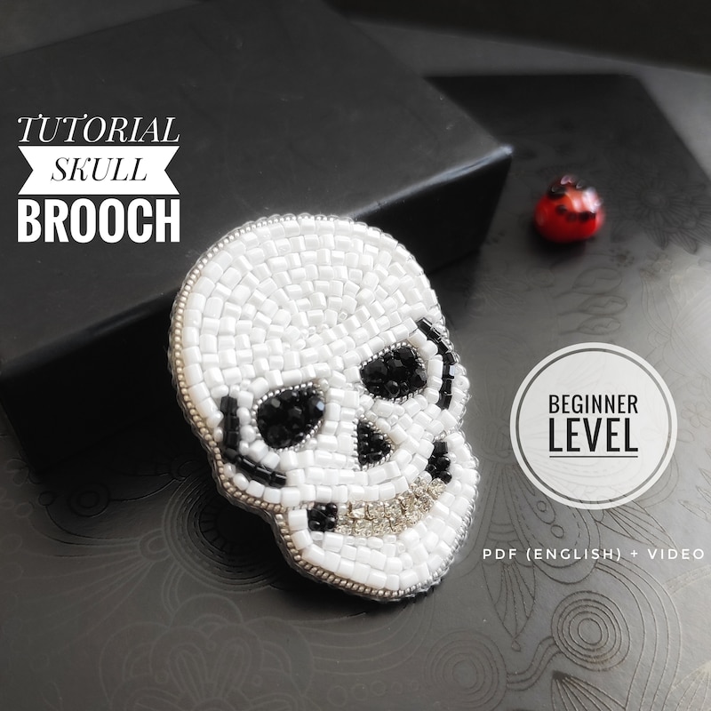 Skull Brooch - Etsy