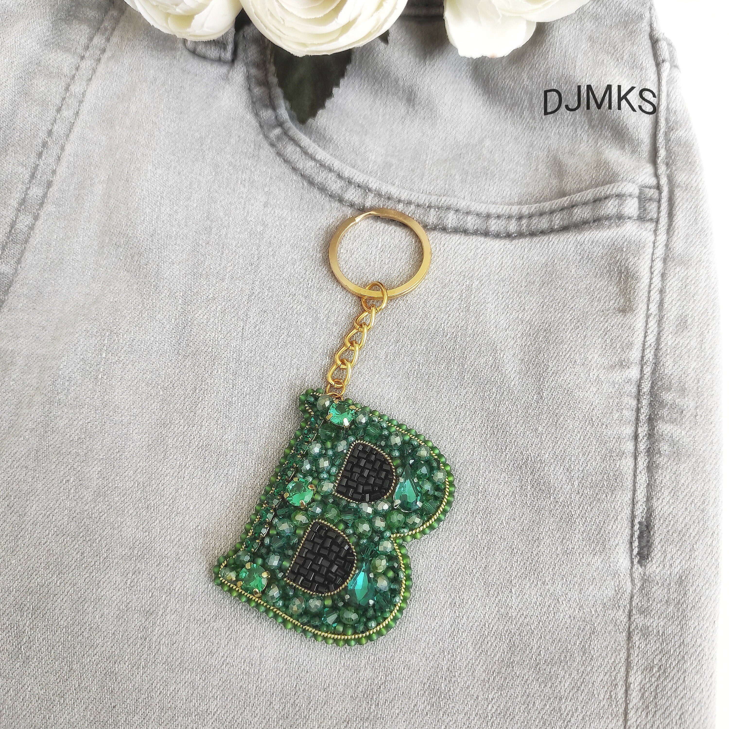 Letter B Keychain, Alphabet Keychain, Keychain Decor Gift, Keychain Bag ...