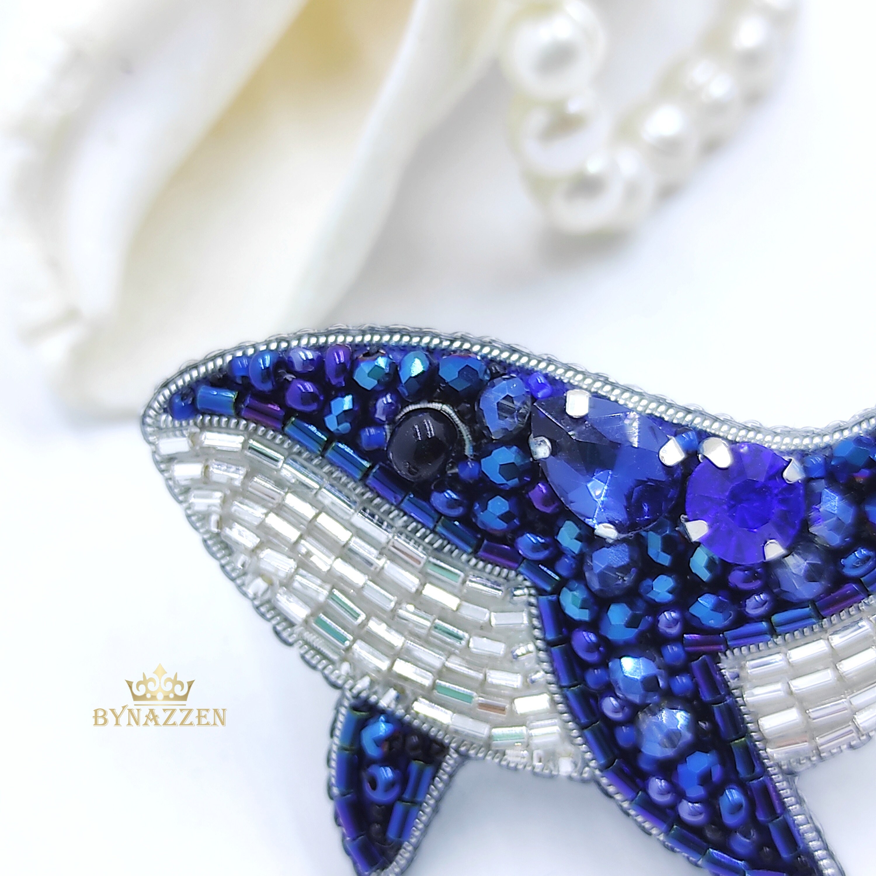 Beadwork Kit for Creating Whale Brooch: Ocean Animal Gift, Bead ...