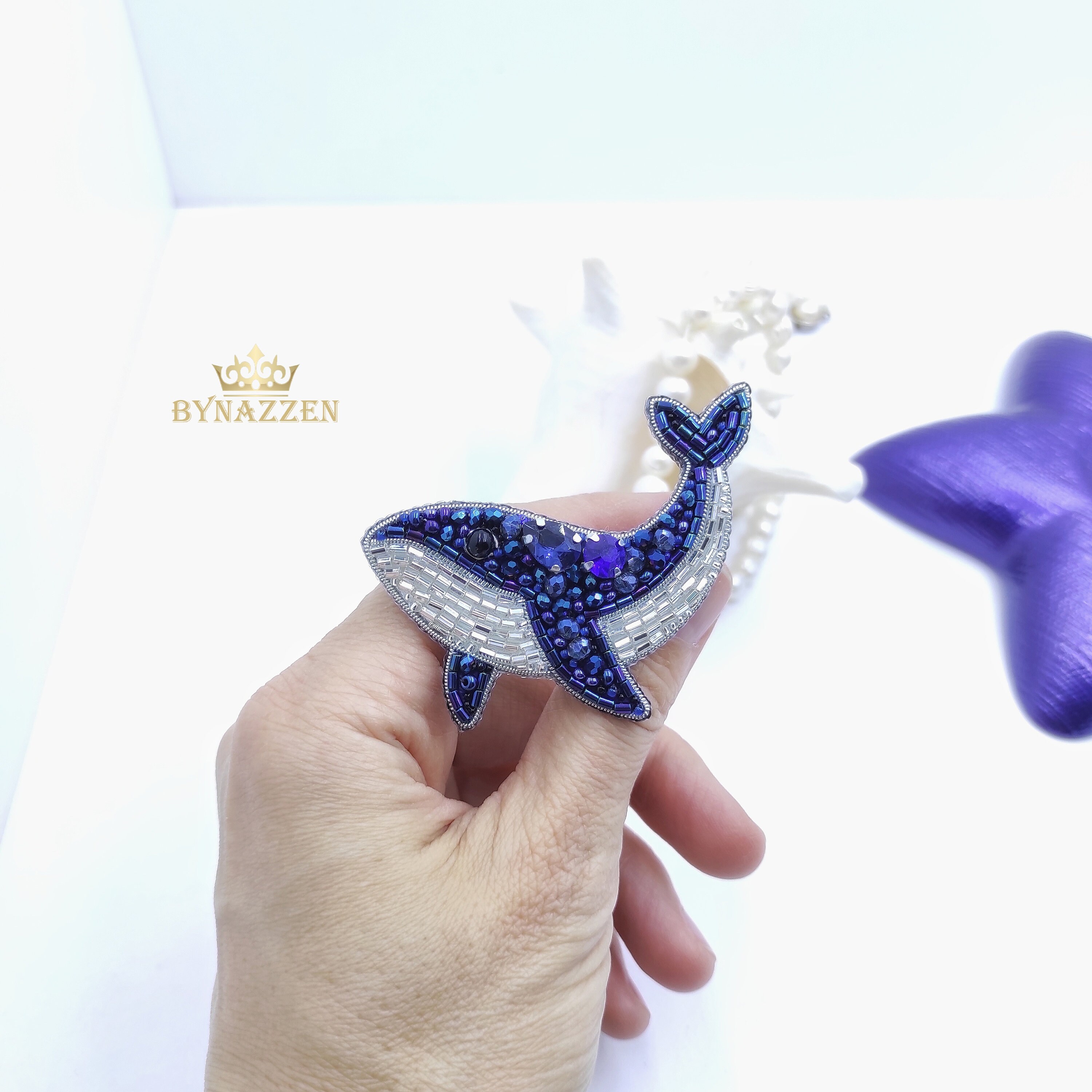 Beginner Beading Tutorial Whale Brooch, Beadwork Tutorial for Women ...
