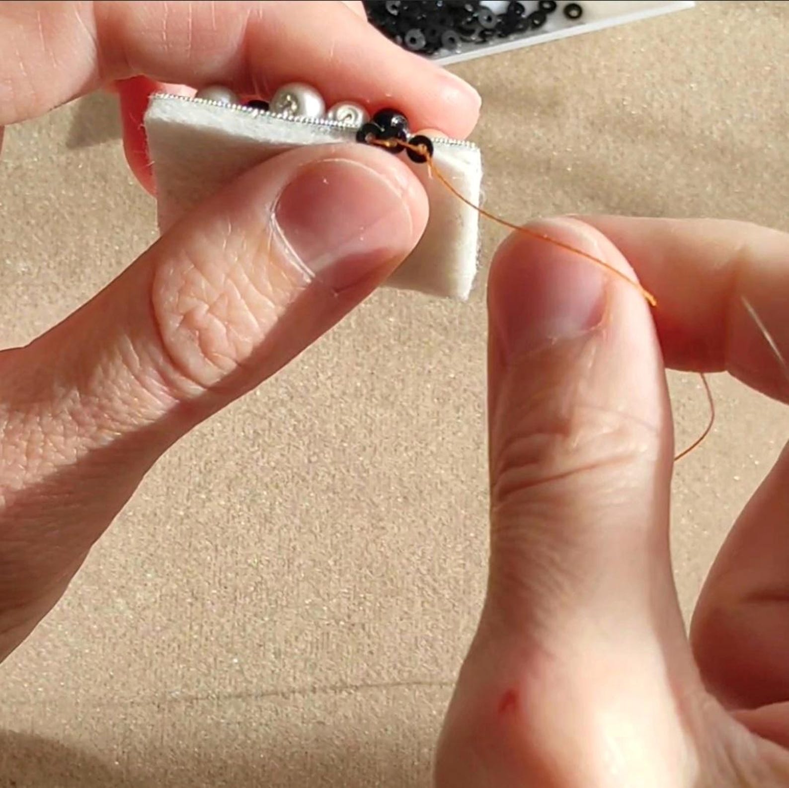Tutorial to Edging With Sequins: DIY Sequin Edge Instructions, PDF ...