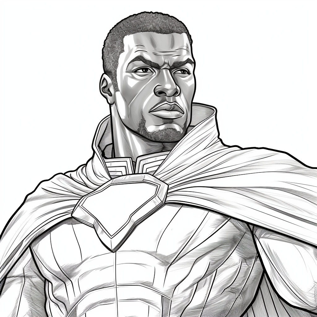 I Am the Hero Coloring Page - Etsy