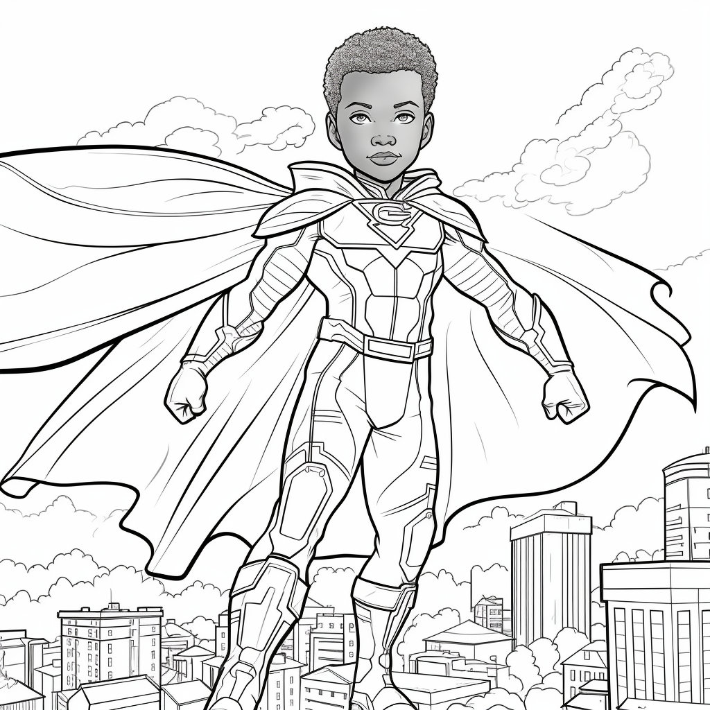 Magnetic Boy Coloring Page - Etsy