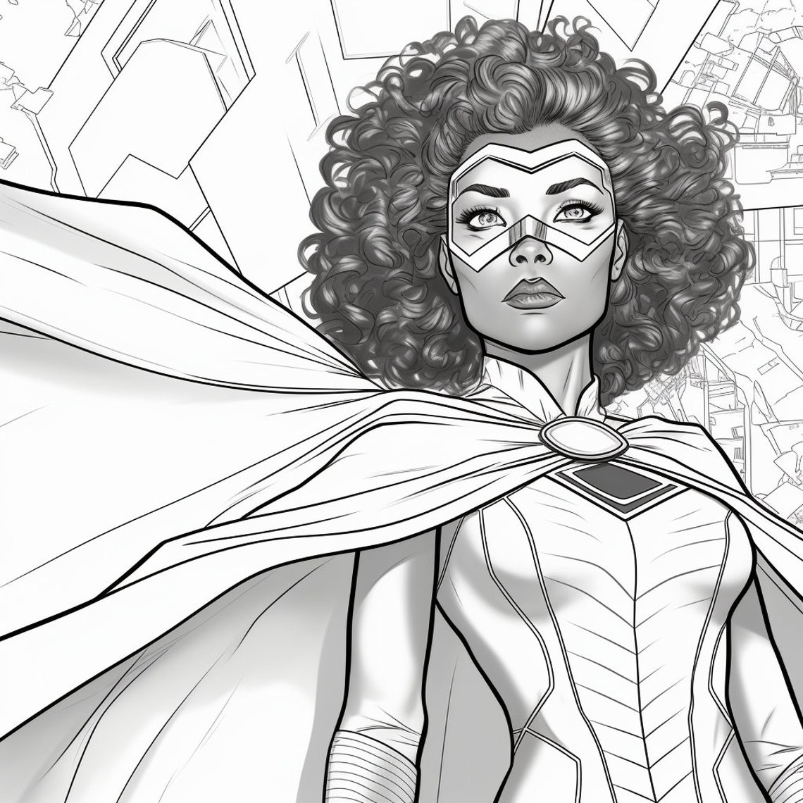 She is a Legend Coloring Page - Etsy