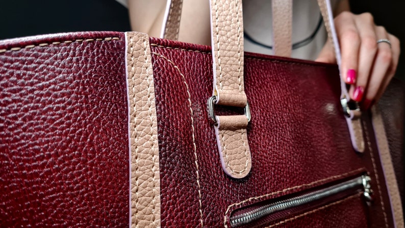 PDF Pattern _ Leather Handbag Pattern _ Tutorial Video _ Tote - Etsy UK