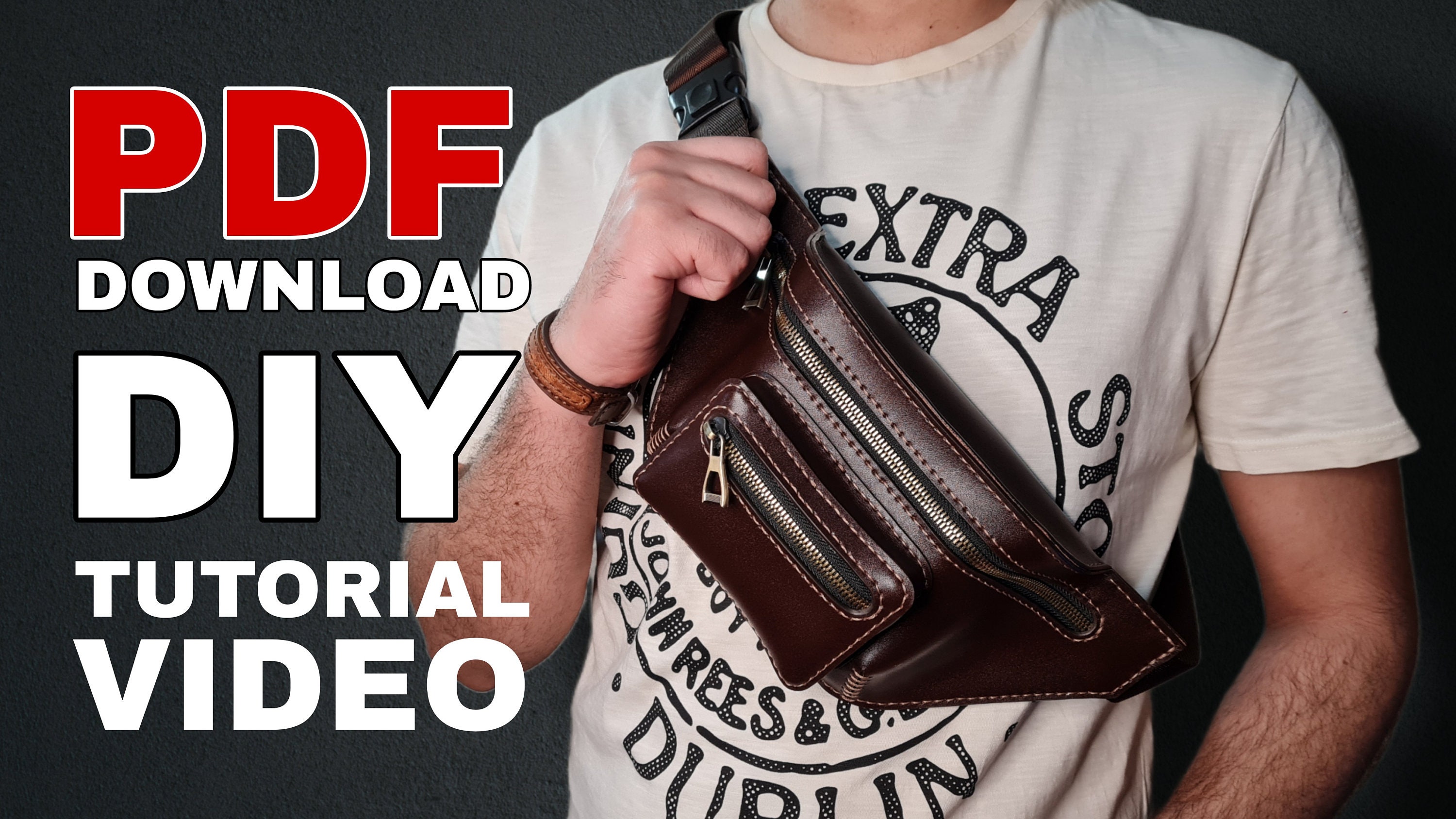 PDF Pattern _leather Fanny Pack Pattern _ Leather Working _ - Etsy UK