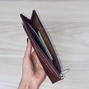 Leather Slim Wallet Pattern _ PDF Pattern _ Long Wallet Pattern ...