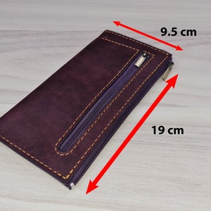 Leather Slim Wallet Pattern _ PDF Pattern _ Long Wallet Pattern ...