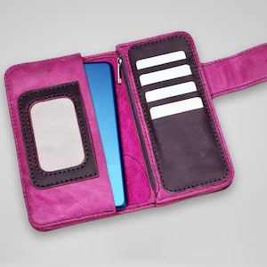 Leather Phone Wallet Pattern _ Leather Wallet Pattern _ Mobile Wallet ...