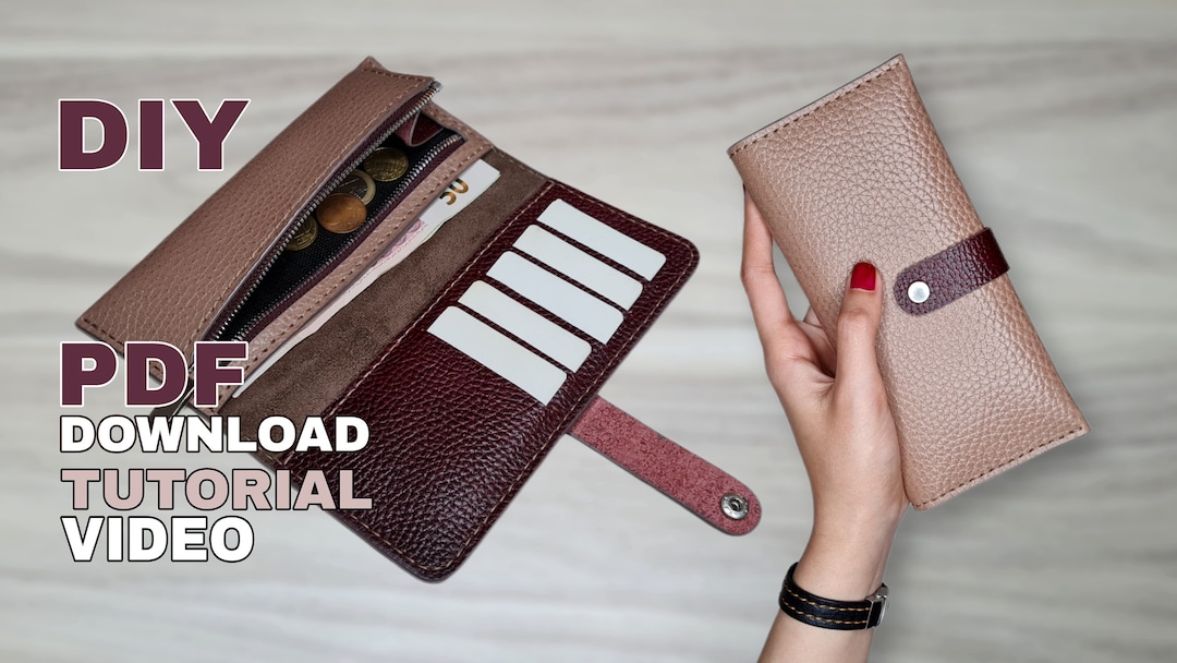 PDF Pattern Download _leather Midsize Wallet Pattern _wallet Pattern ...