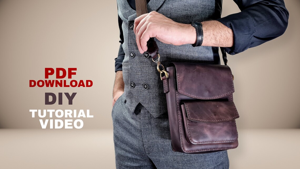 PDF Pattern _leather Shoulder Bag Pattern _ PDF Download _ Crossbody ...