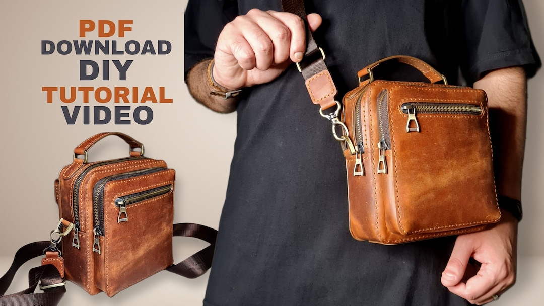 PDF Pattern _ Leather Crossbody Bag Pattern _ Digital Pattern _ Leather ...
