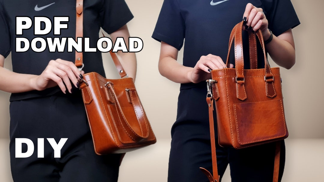 PDF Pattern _ Leather Woman Bag Pattern _ Digital Pattern _ Tutorial ...