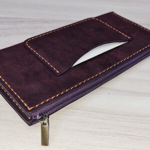 Leather Slim Wallet Pattern _ PDF Pattern _ Long Wallet Pattern ...