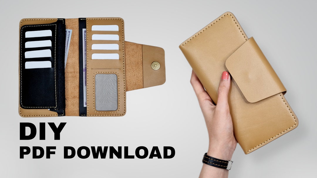 Long Wallet Pattern _ Roudabeh _ Digital Pattern _ Leather Wallet ...