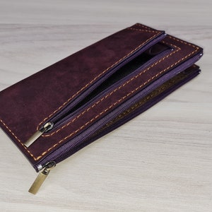 Leather Slim Wallet Pattern _ PDF Pattern _ Long Wallet Pattern ...