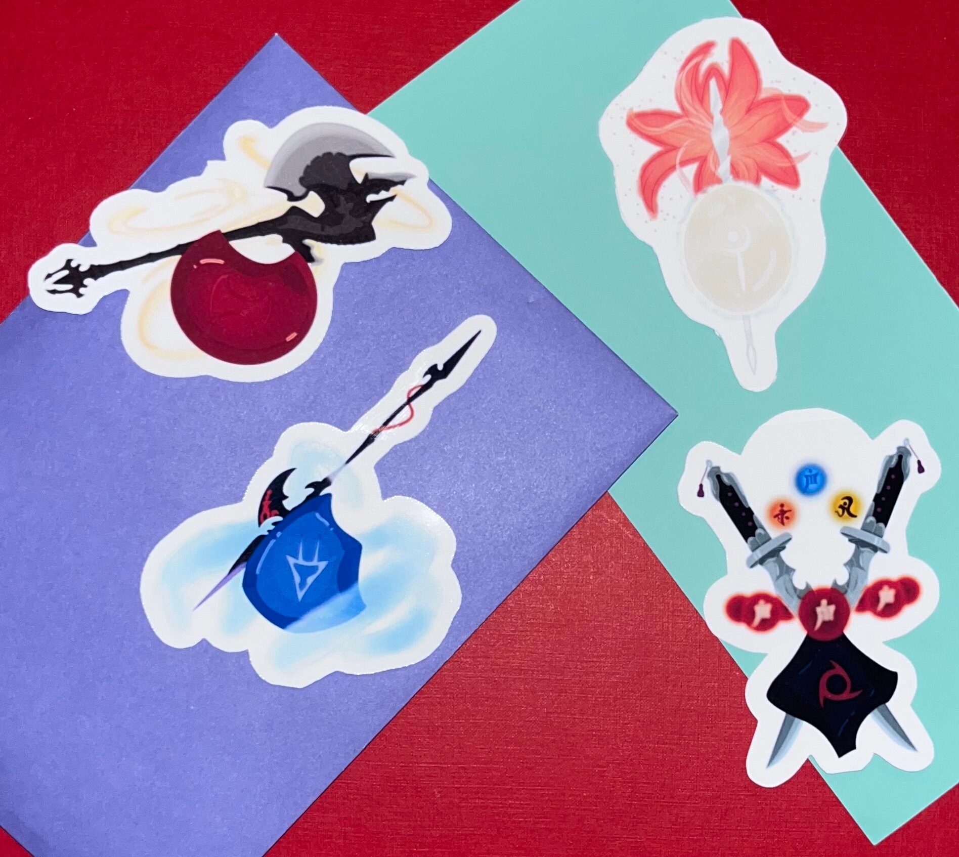 FFXIV Light Party Soul Crystal Laminate Vinyl Sticker Set - Etsy