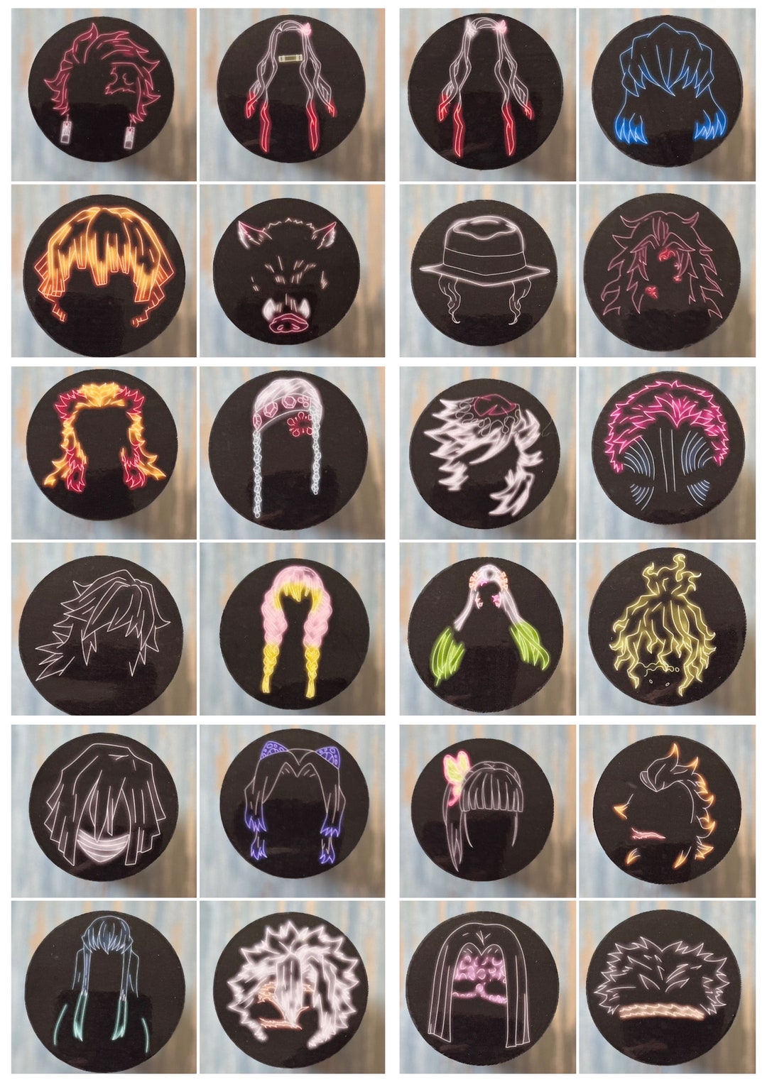 Demon Slayer Complete Sticker Pack - Etsy