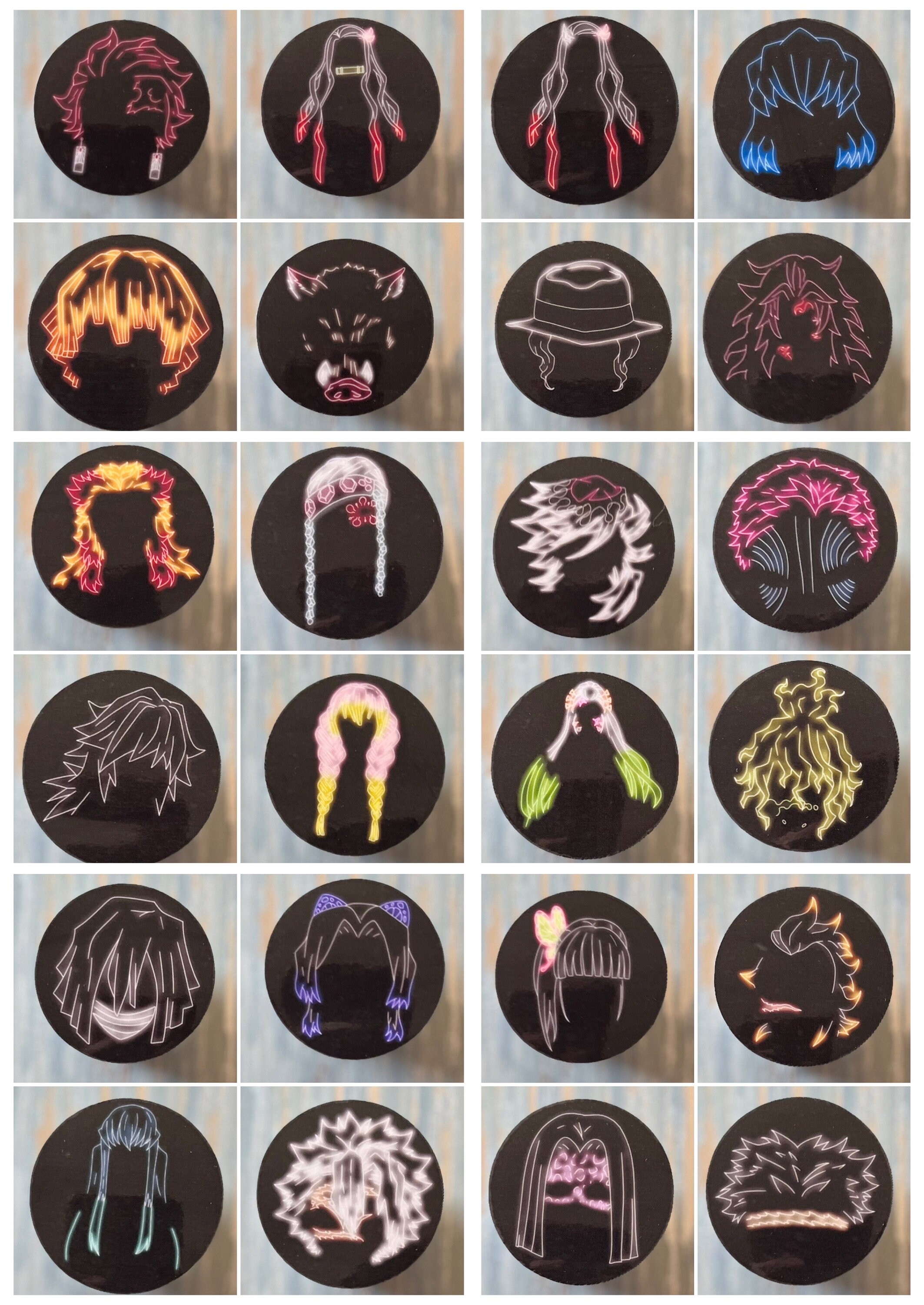 Demon Slayer Complete Sticker Pack - Etsy