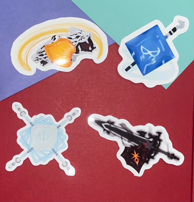 FFXIV Light Party Soul Crystal Laminate Vinyl Sticker Set - Etsy