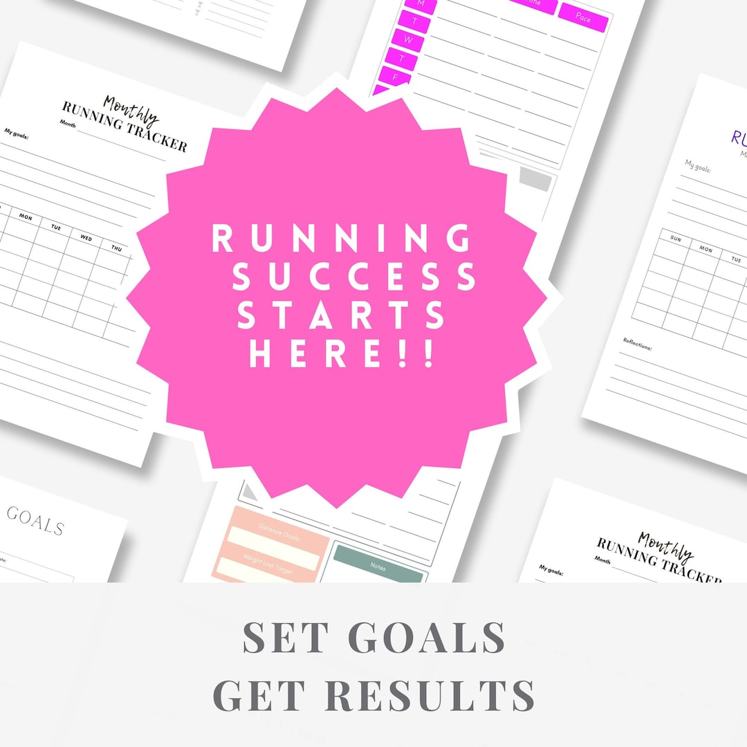 Running Log, Log for Runners, Run Tracker, Running Diary, Running ...