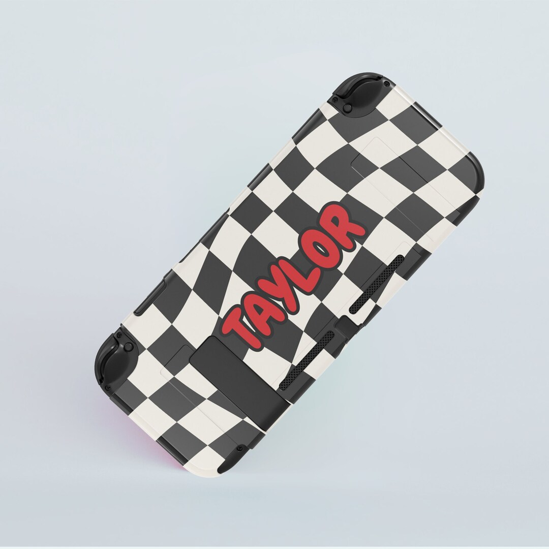 Custom Nintendo Switch Case Retro Checkered Switch Case Protective Case ...