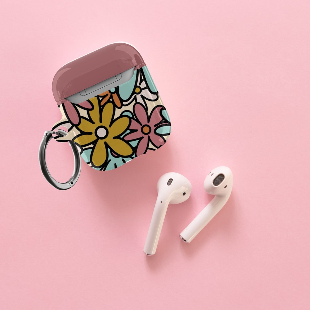 Retro Pastel Floral AirPod Case Vintage Flowers AirPod 1st Gen 2nd Gen ...