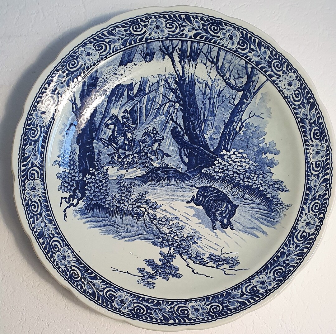 Antique Wall Plate DELFT by BOCH Made in Holland Hand-painted - Etsy