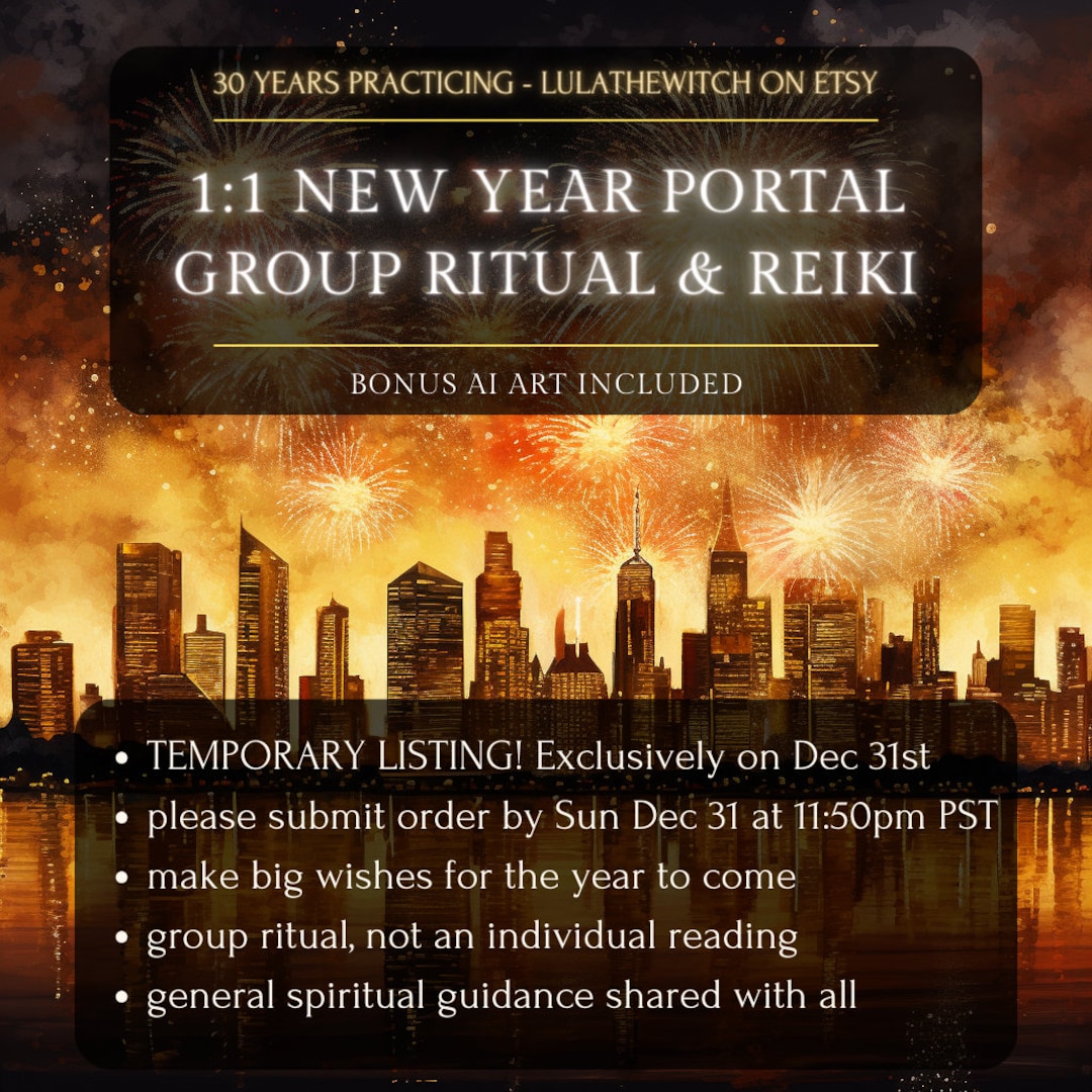 1:1 Portal Ritual, TEMP LISTING, December 31st, New Year, New ...
