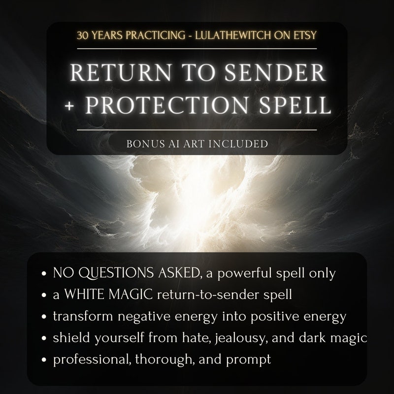 Return to Sender Spell - Etsy