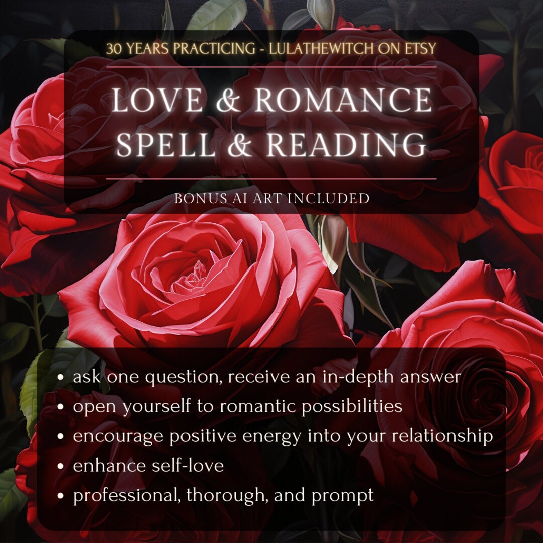 Love & Romance Spell PLUS Reading, Love Advice, Romance Reading ...