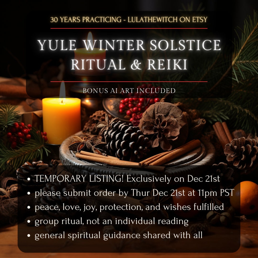 Yule Ritual, Distance Reiki, TEMP LISTING, December 21st, Winter ...