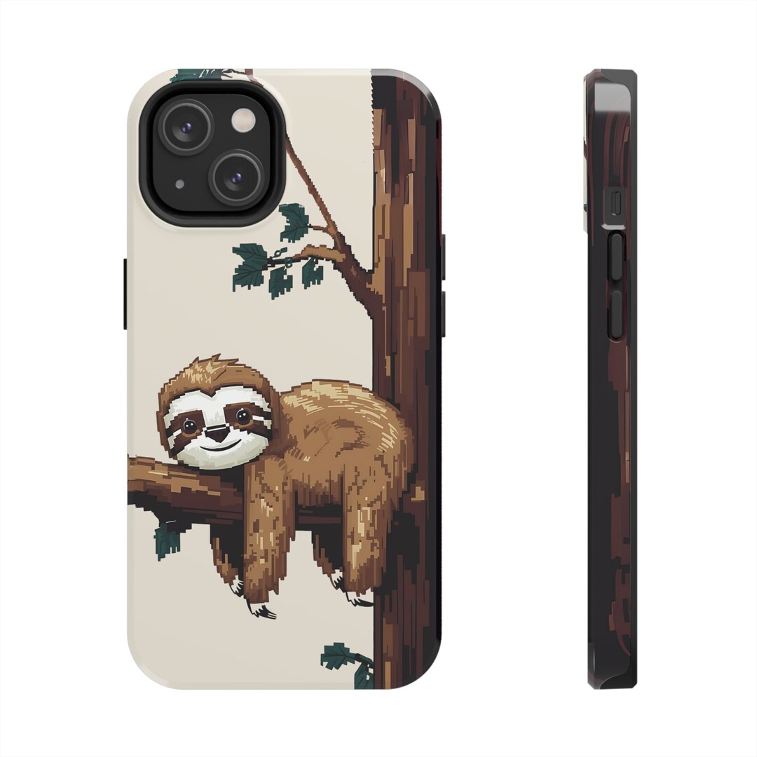 Sloth 8-bit Retro Pixel Art Kawaii Tough Phone Case - Etsy