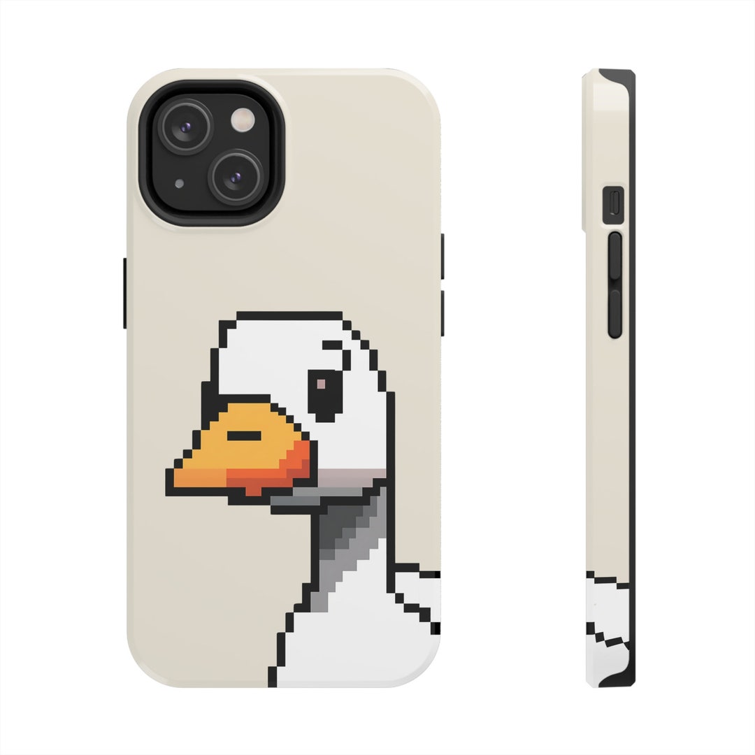 Cute Goose 8-bit Retro Pixel Art Kawaii Tough Phone Case - Etsy