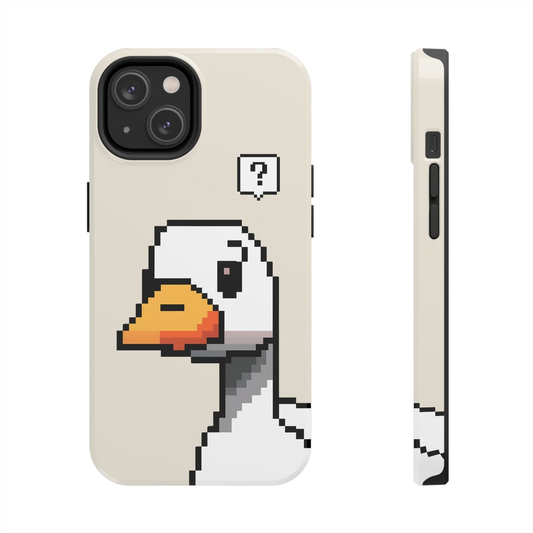 Clueless Goose 8-bit Retro Pixel Art Kawaii Tough Phone Case - Etsy