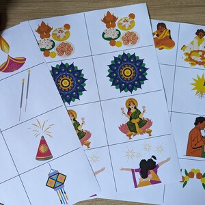 Diwali Matching Cards - Etsy