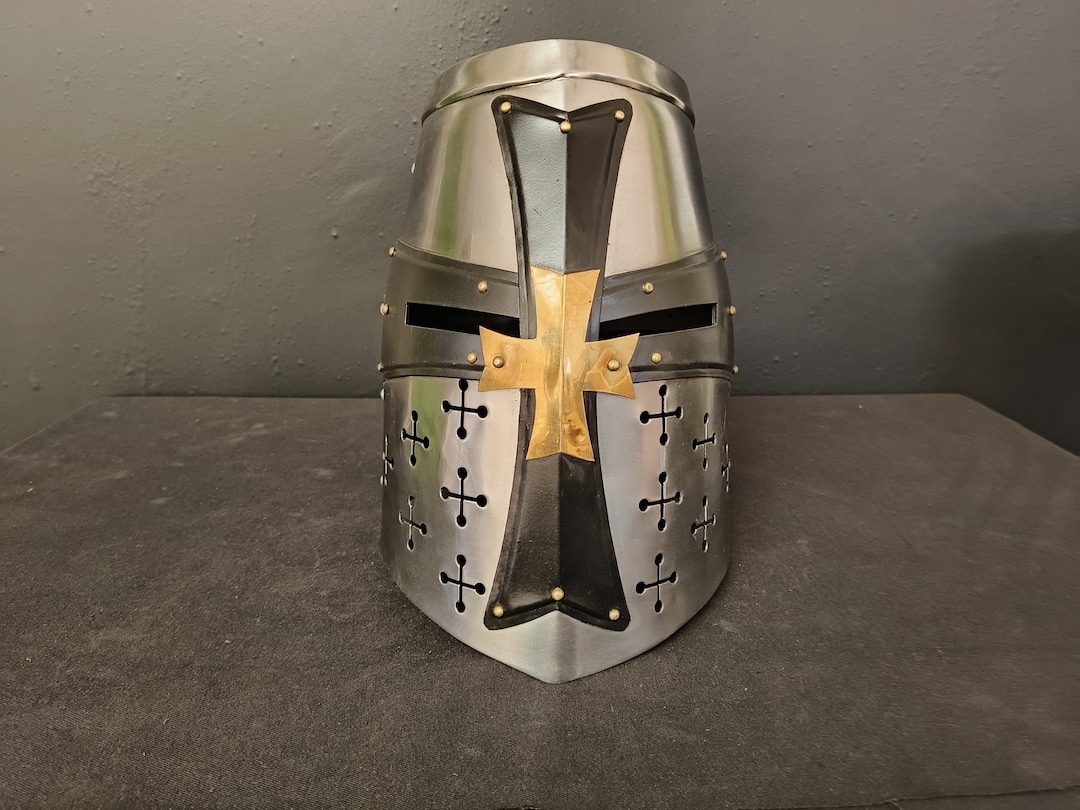 Medieval Crusader Helmet Templar Crusader Helmet Medieval - Etsy